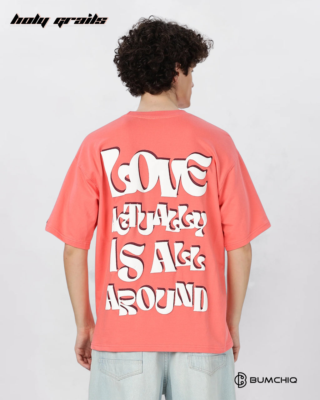 Buy Streetwear 'Love Live' Pink Oversize Tee HG x Bumchiq – Holy Grails