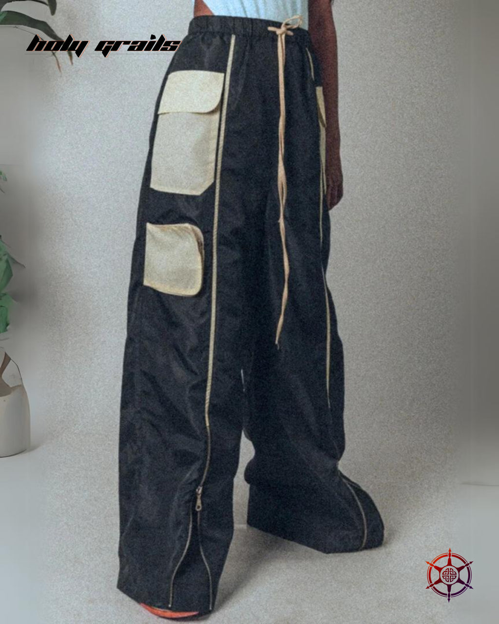 Buy Streetwear 'Jet Cloud' Black Volume Cargo Pants HG x Duskin – Holy Grails