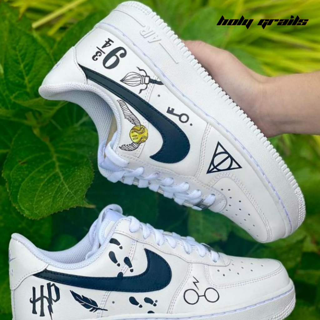 Buy Air Force 1 x Harry Potter B&W Series Themed Custom Kicks | HG IND ...