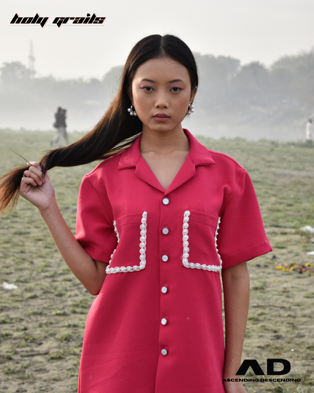 Buy Streetwear 'Gulab' Pink Oversized Dress HG x AD IND – Holy Grails