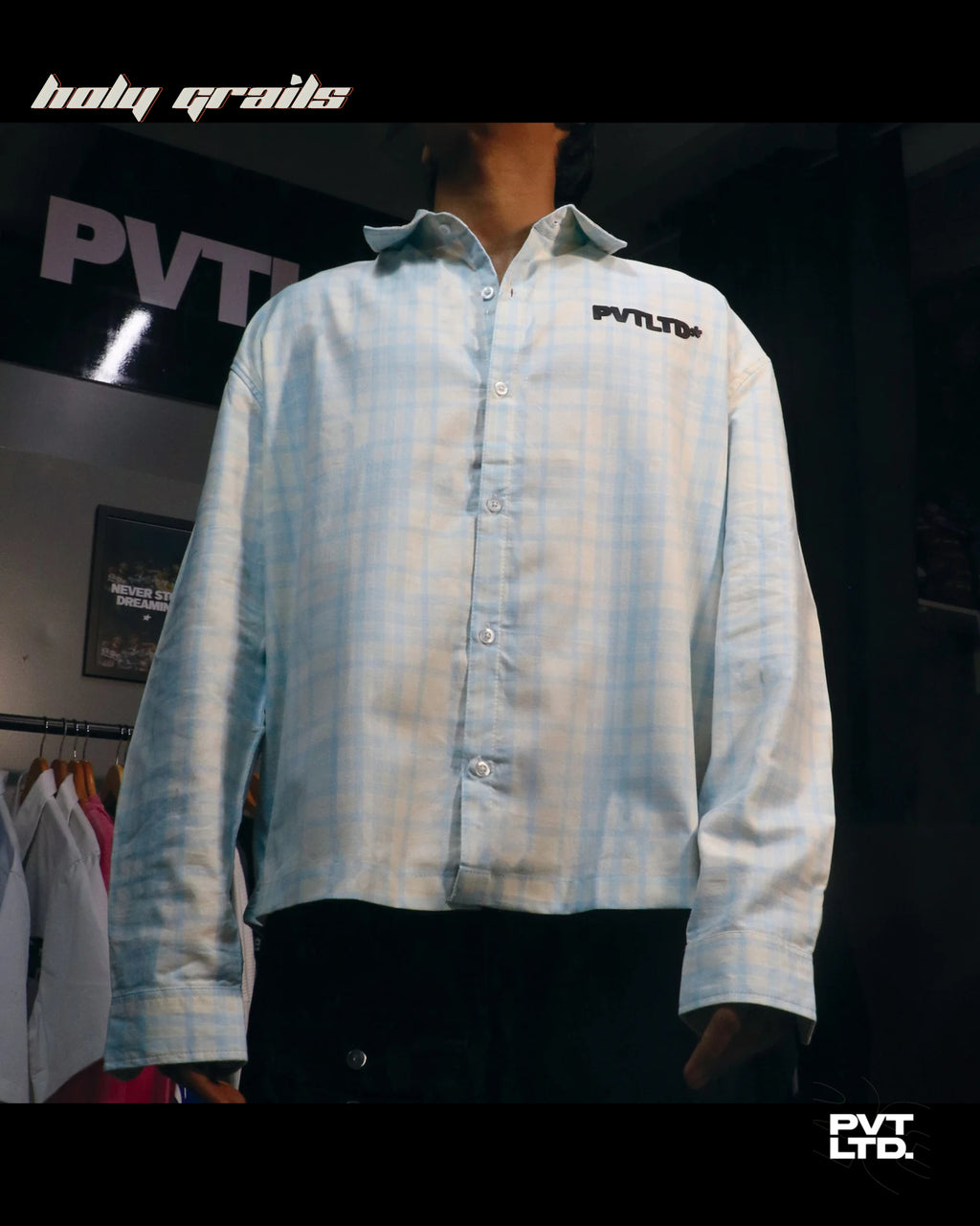 Buy Streetwear 'Ice Frost' Blue Full Sleeve Shirt HG x Pvt Ltd – Holy ...
