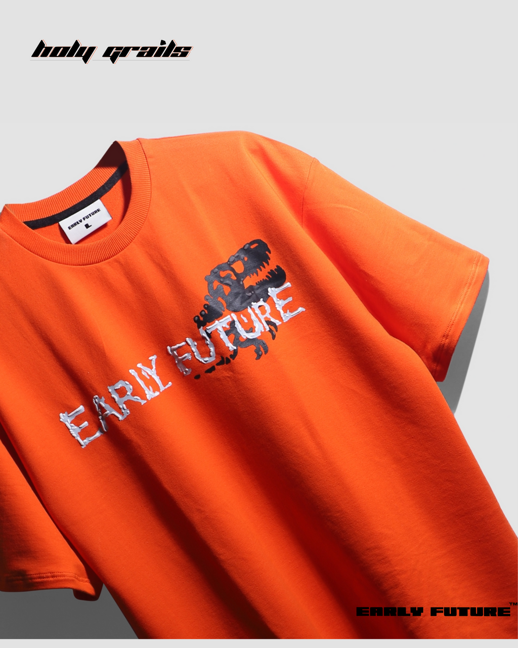 Buy Streetwear 'T-Rex' Orange Oversized T-Shirt HG x Early Future IND ...